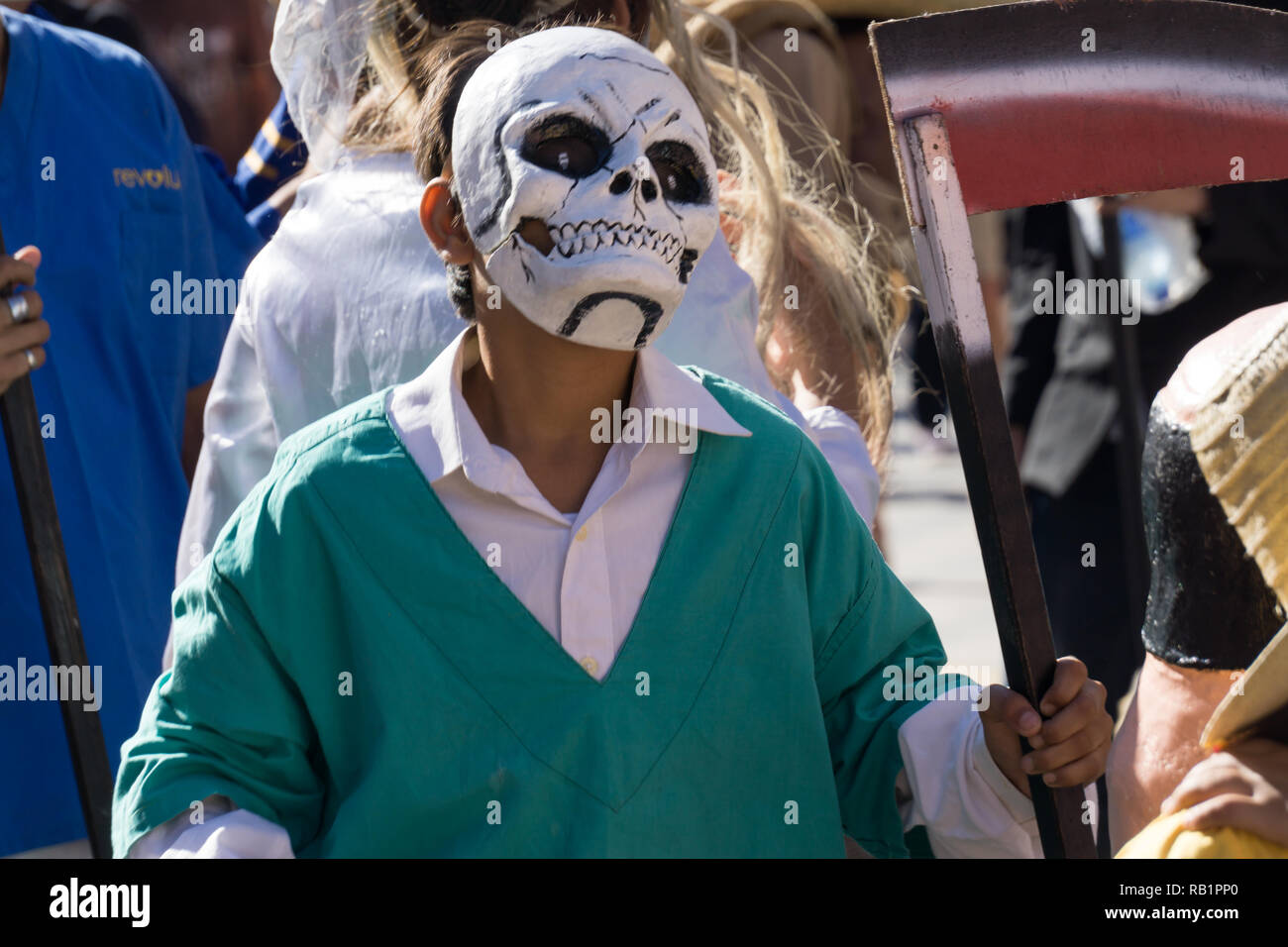 Granada, Nicaragua – February 15, 2017: People wearing traditional ...