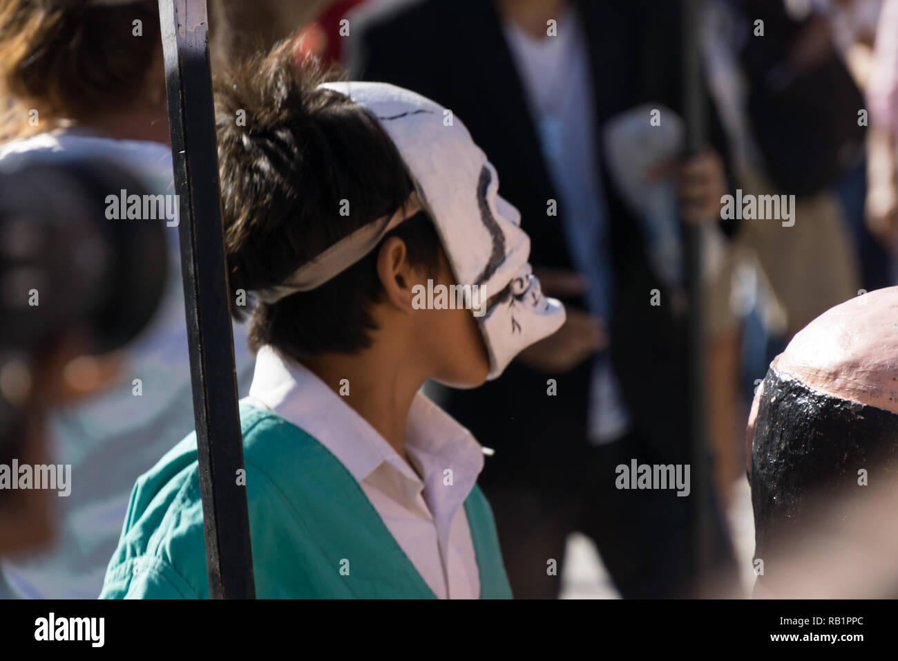 Granada, Nicaragua – February 15, 2017: People wearing traditional ...