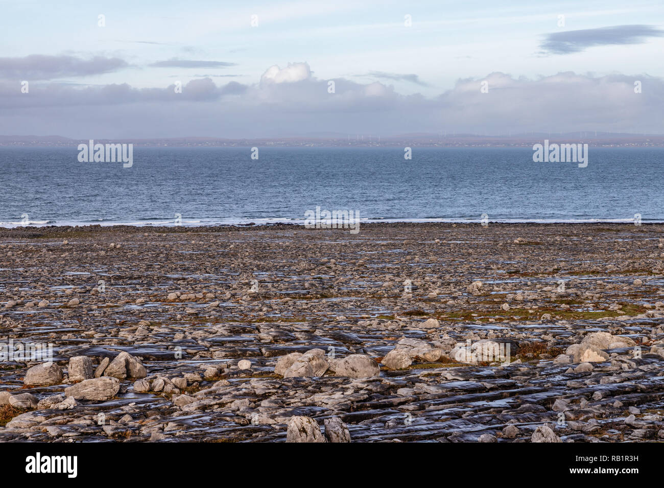 Rocks in Black Head beach, Burren, Galway, Ireland Stock Photo - Alamy