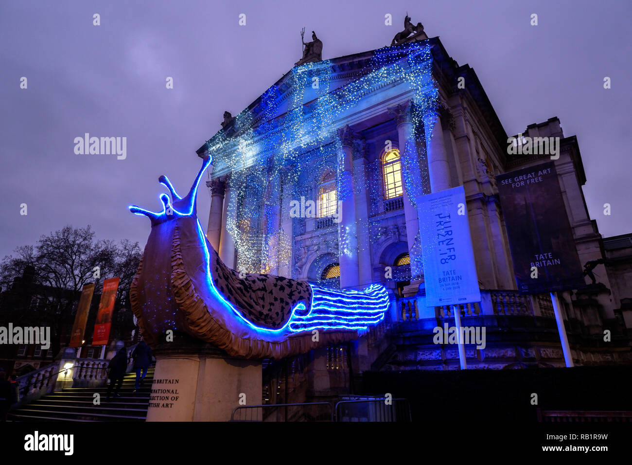 London, England - January 2019 : Tate Britain Art Gallery exterior ...