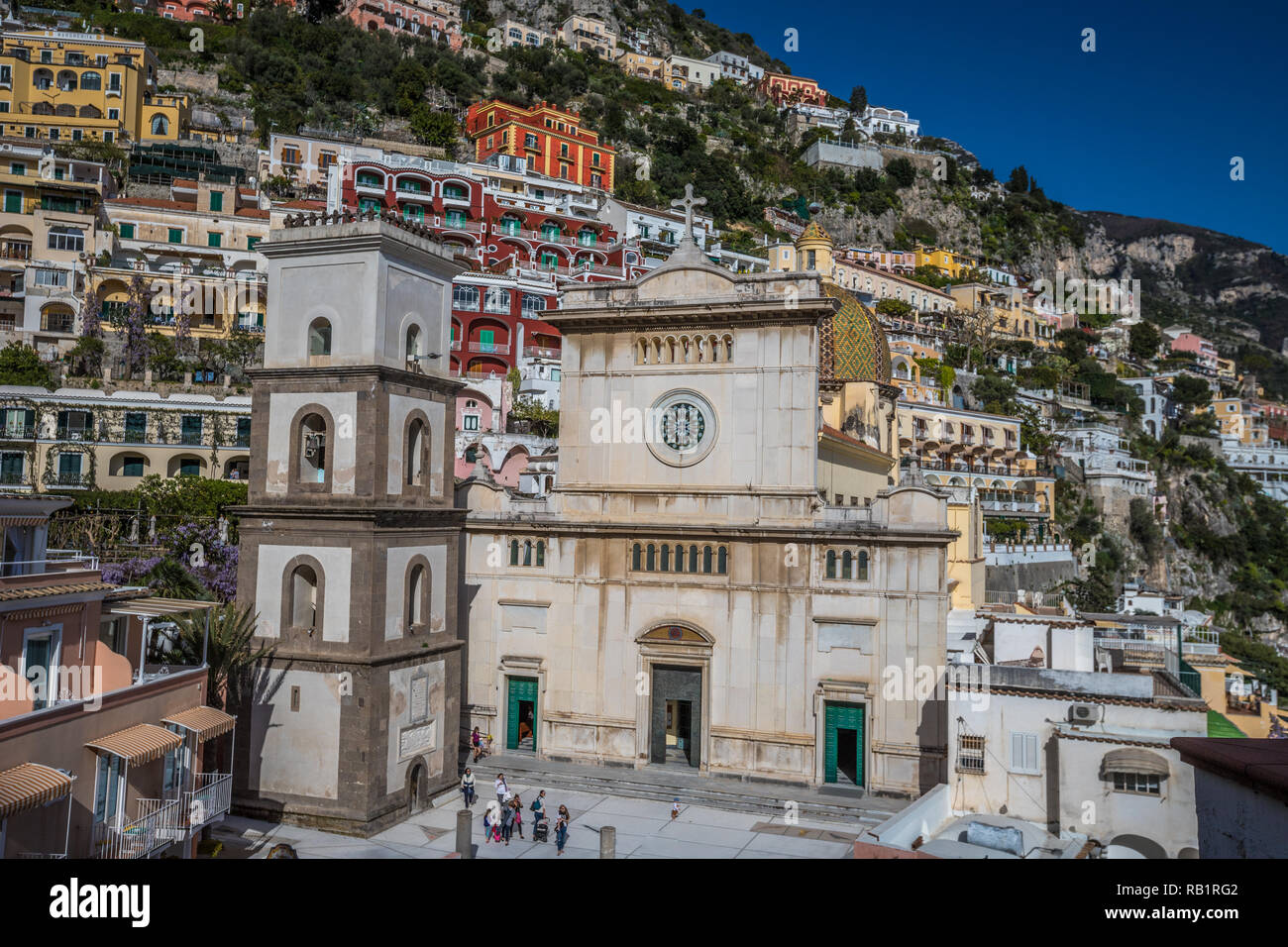 Positano church hi-res stock photography and images - Alamy
