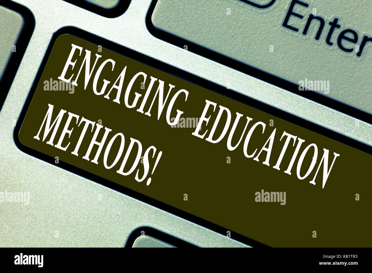 Handwriting text writing Engaging Education Methods. Concept meaning ...