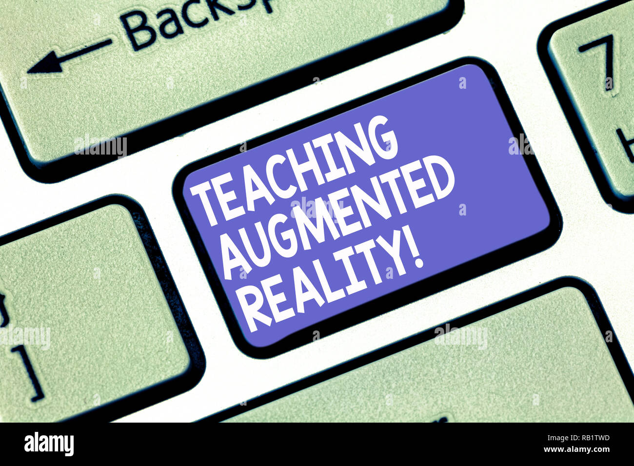 Word writing text Teaching Augmented Reality. Business concept for the ...