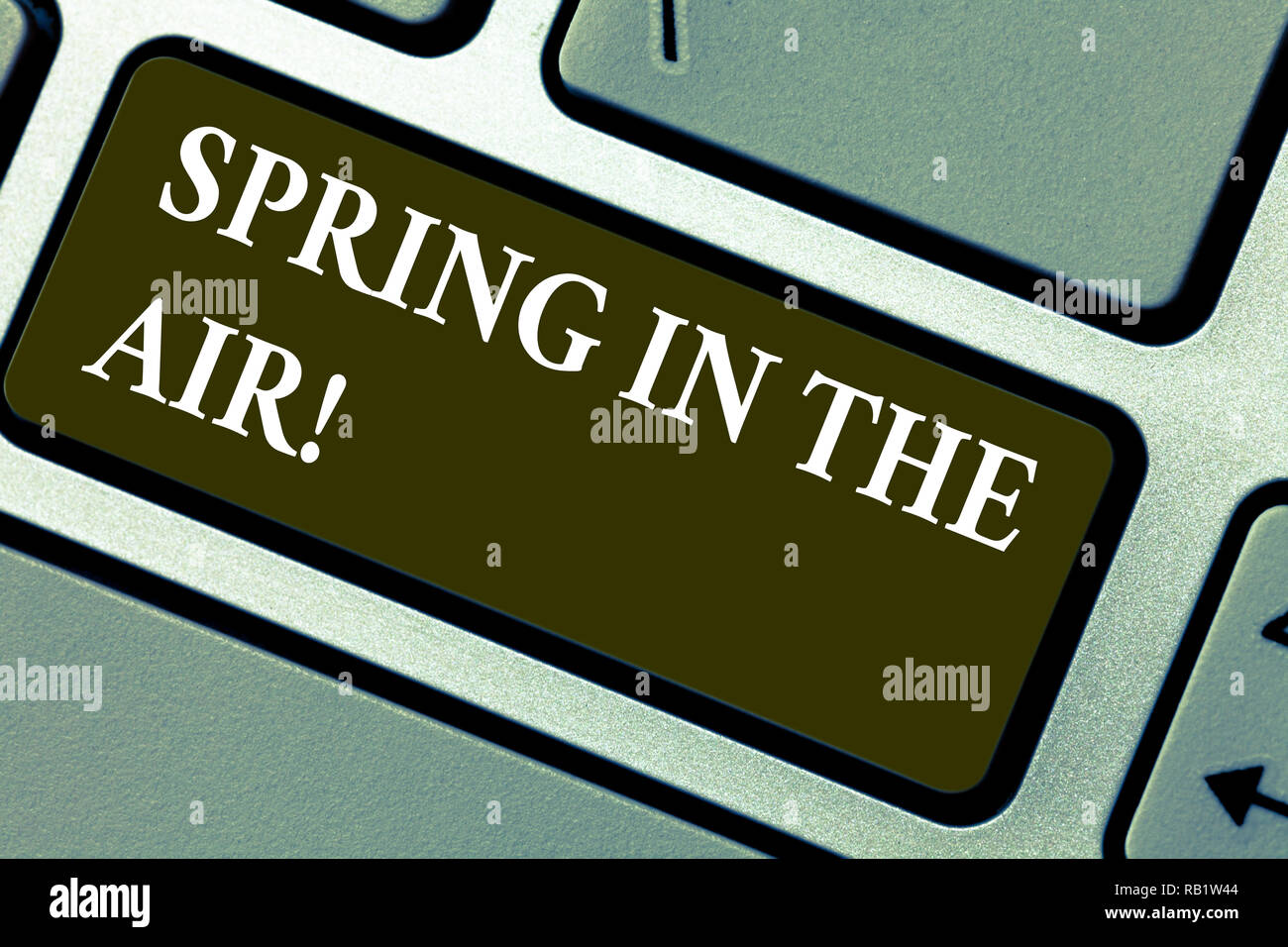 Word writing text Spring In The Air. Business concept for Natural ...