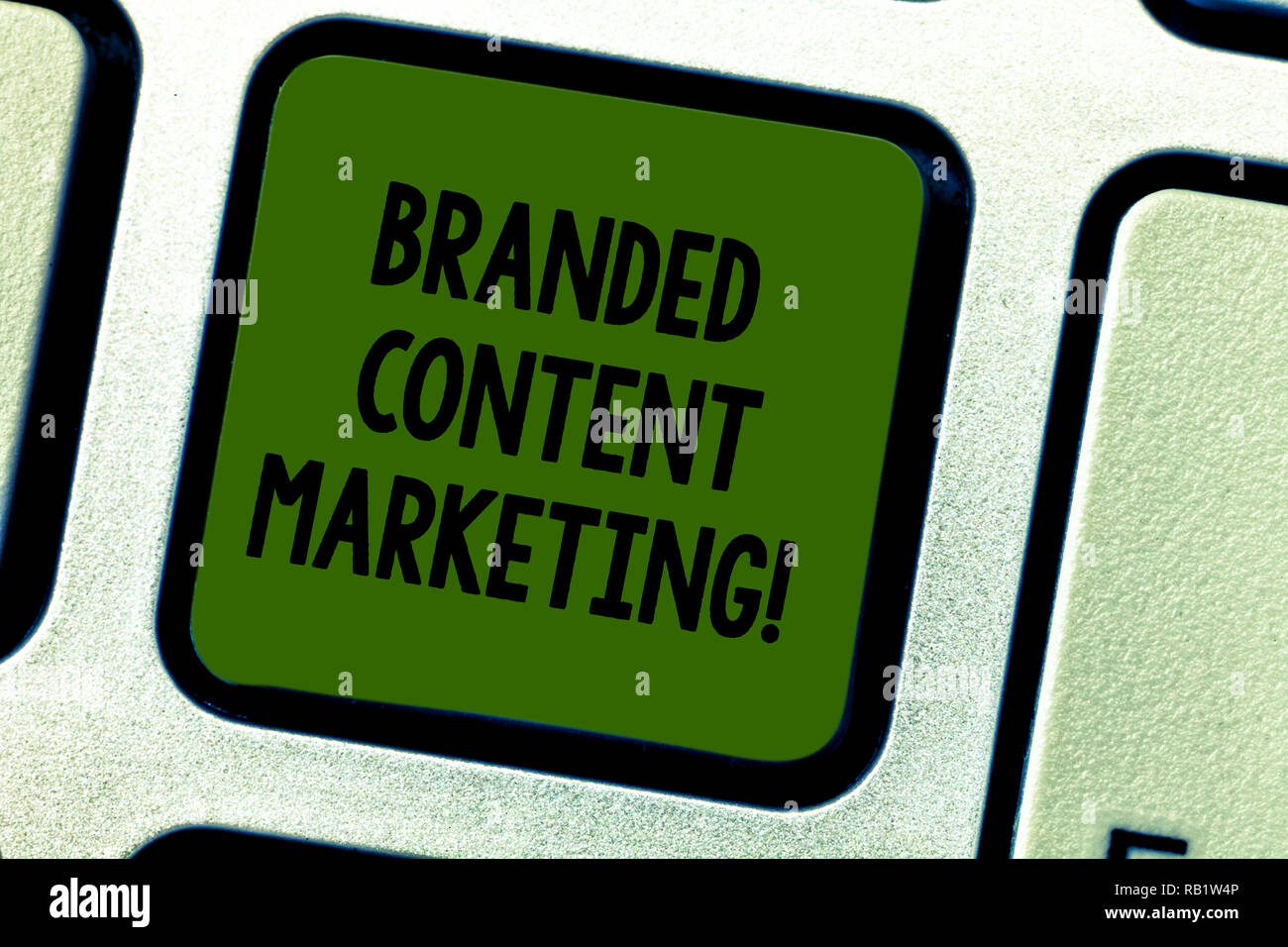 Writing note showing Branded Content Marketing. Business photo ...