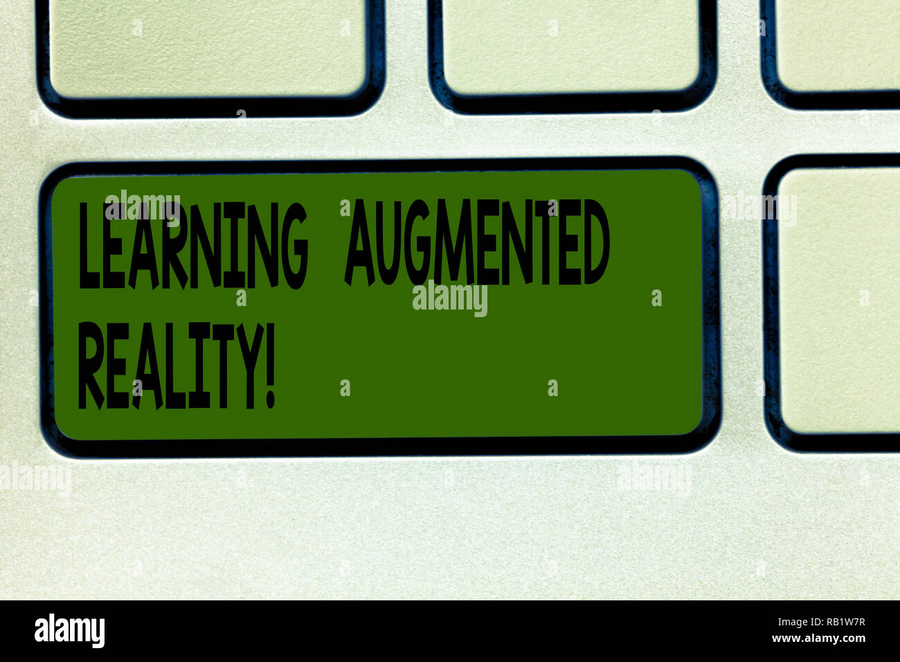 Writing note showing Learning Augmented Reality. Business photo ...