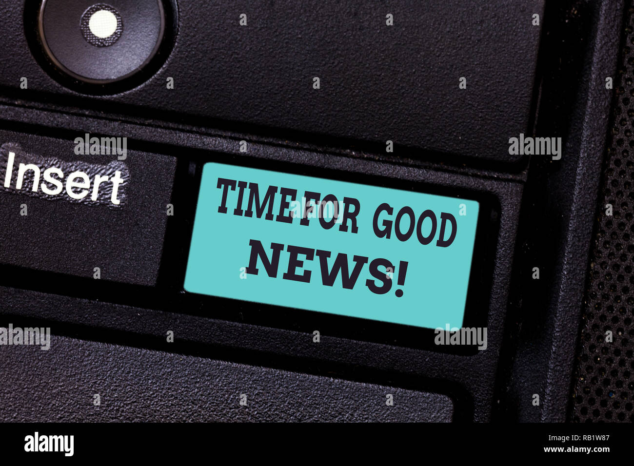 Writing note showing Time For Good News. Business photo showcasing ...