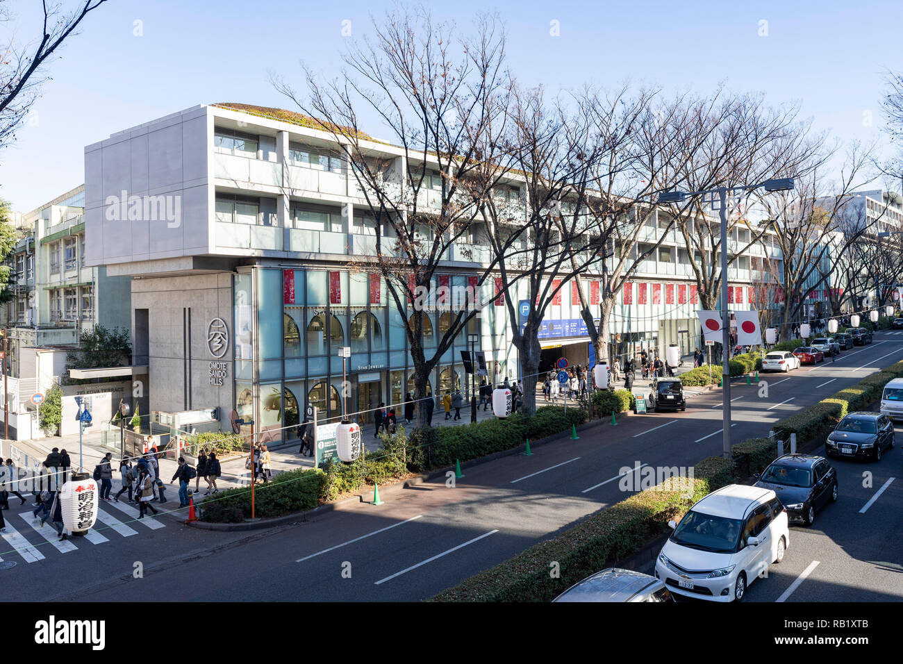 Omotesando and Omotesando Hills, Shibuya-Ku, Tokyo, Japan Stock Photo ...