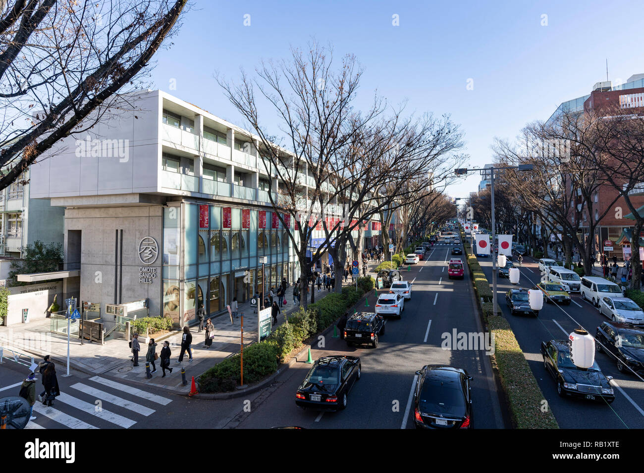 Omotesando and Omotesando Hills, Shibuya-Ku, Tokyo, Japan Stock Photo ...