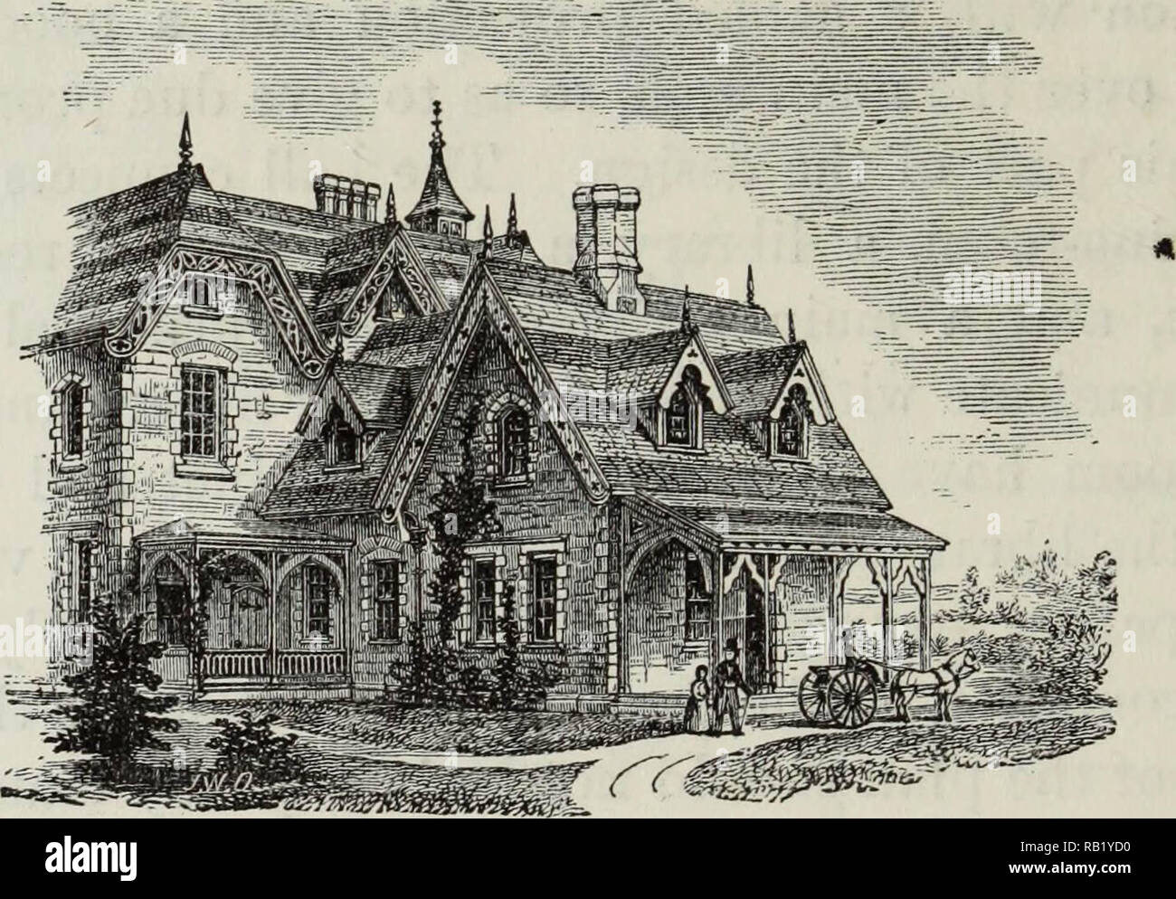 "Villas and cottages" (1874 Stock Photo - Alamy