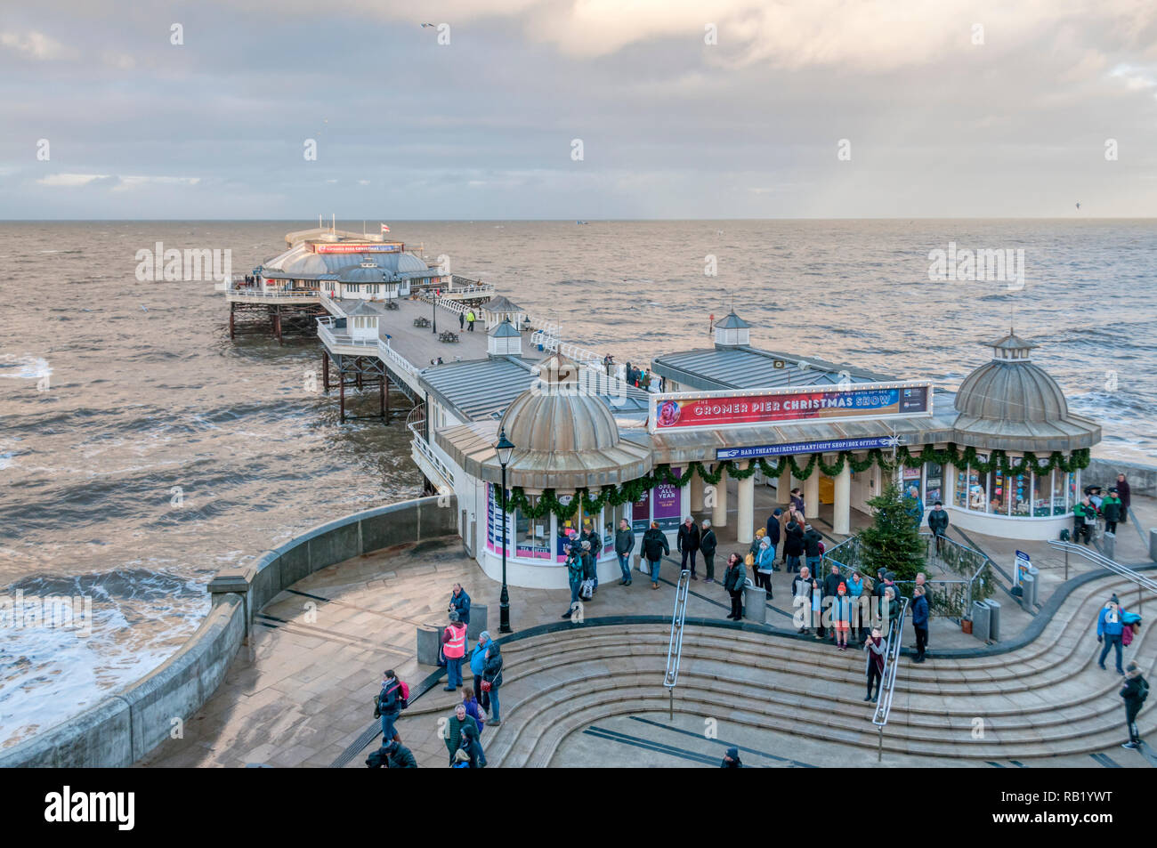 The historic Cromer Pier holds the town's lifeboat station and Pavilion ...