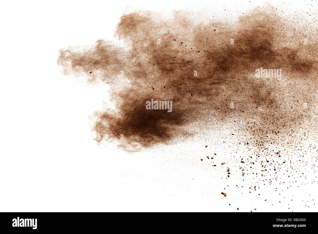 Multi color powder explosion on white background Stock Photo - Alamy