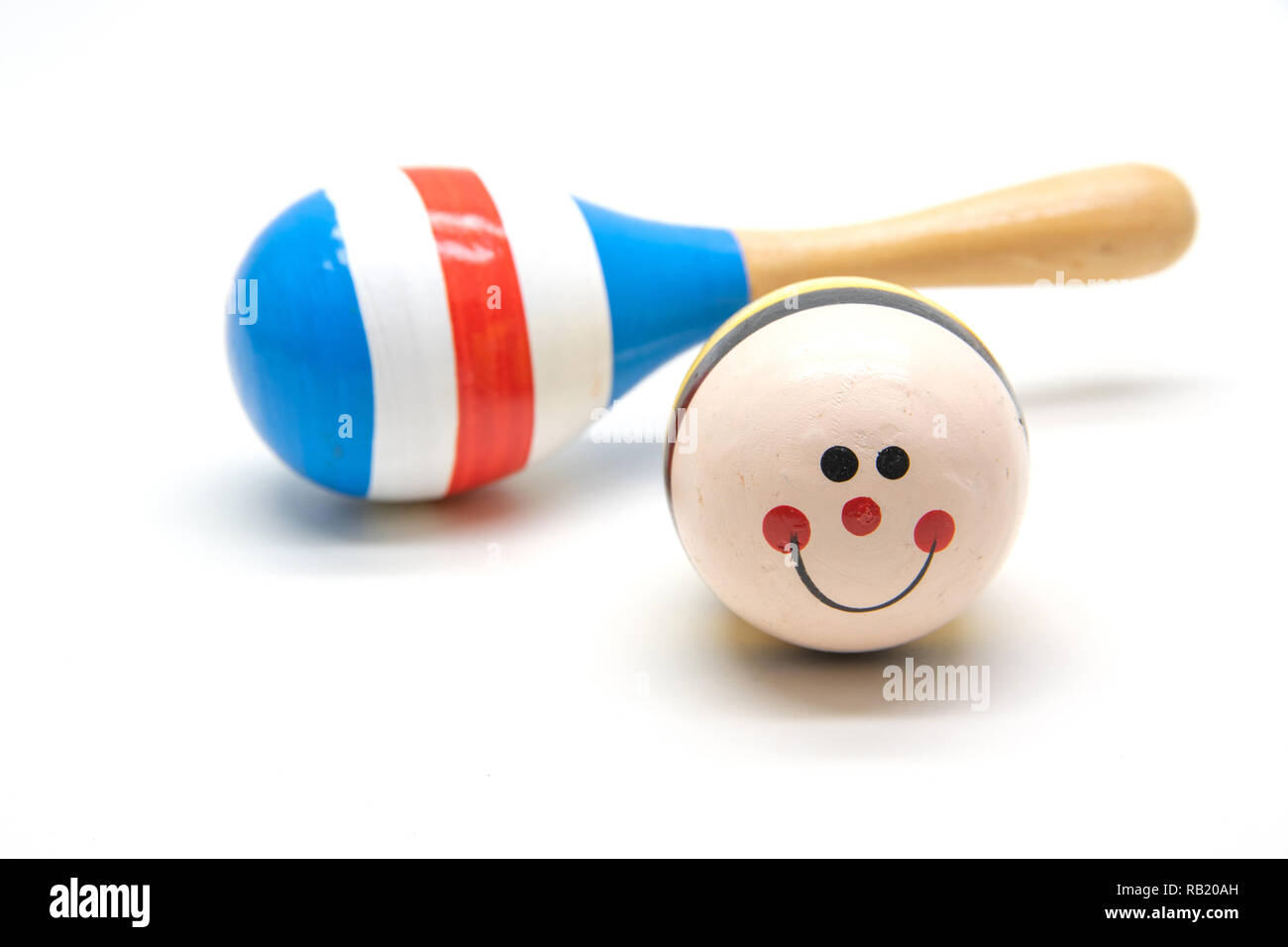 Colorful maracas isolate on white background Stock Photo - Alamy