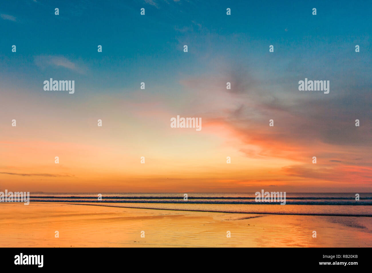 Amazing colorful sunset over sea form thailand beach Stock Photo - Alamy