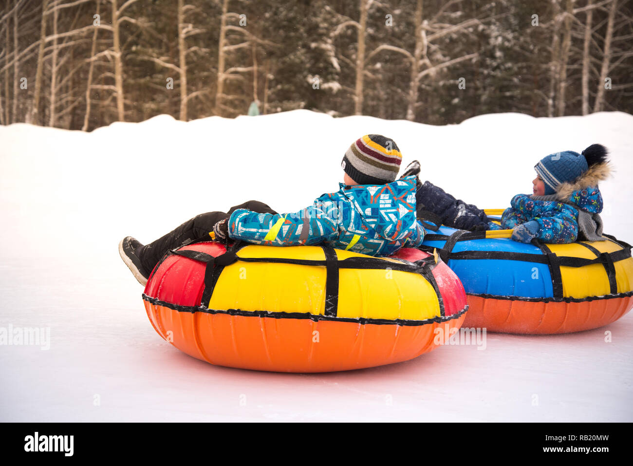 Snow tubing hi-res stock photography and images - Alamy