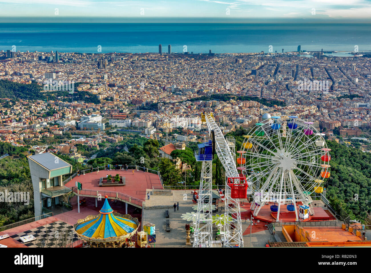 Freizeitpark Parque de Atracciones, Tibidabo, Barcelona, Katalonien ...
