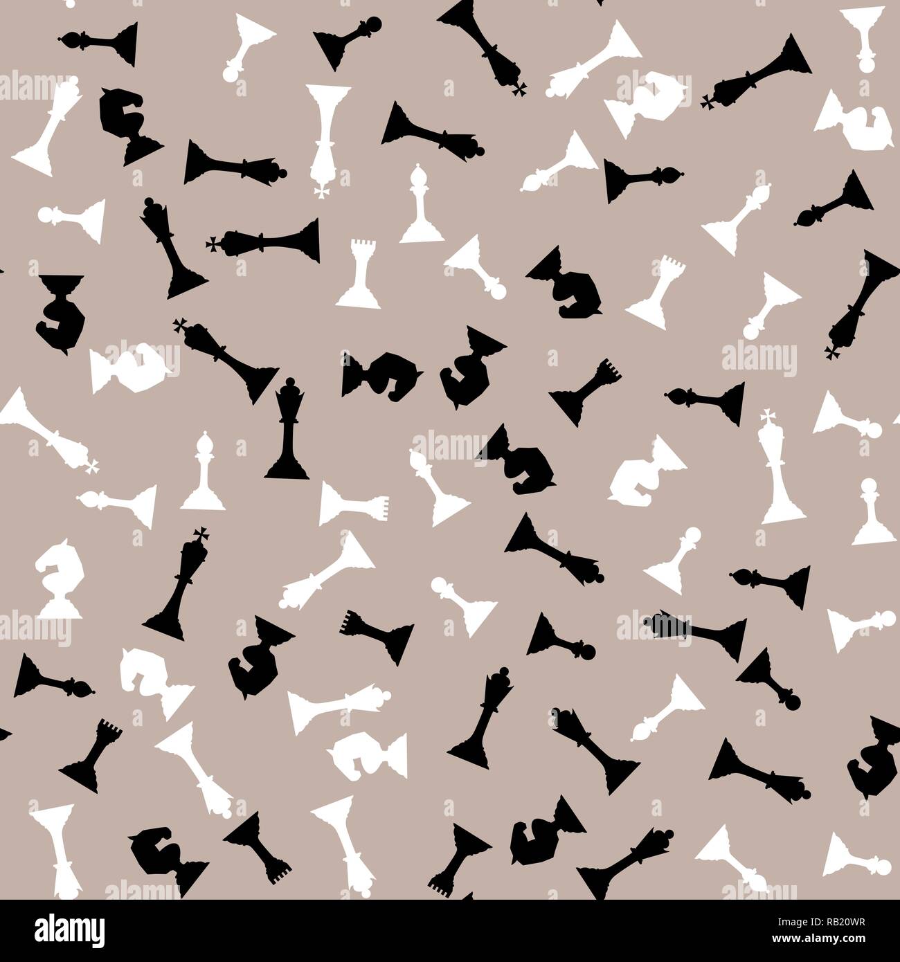 Chess pieces seamless pattern. Vector illustration Stock Vector Image ...