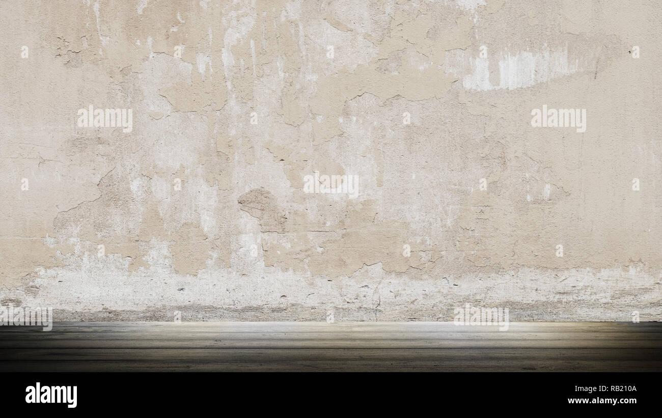 Interior old wall. 3d rendering Stock Photo - Alamy