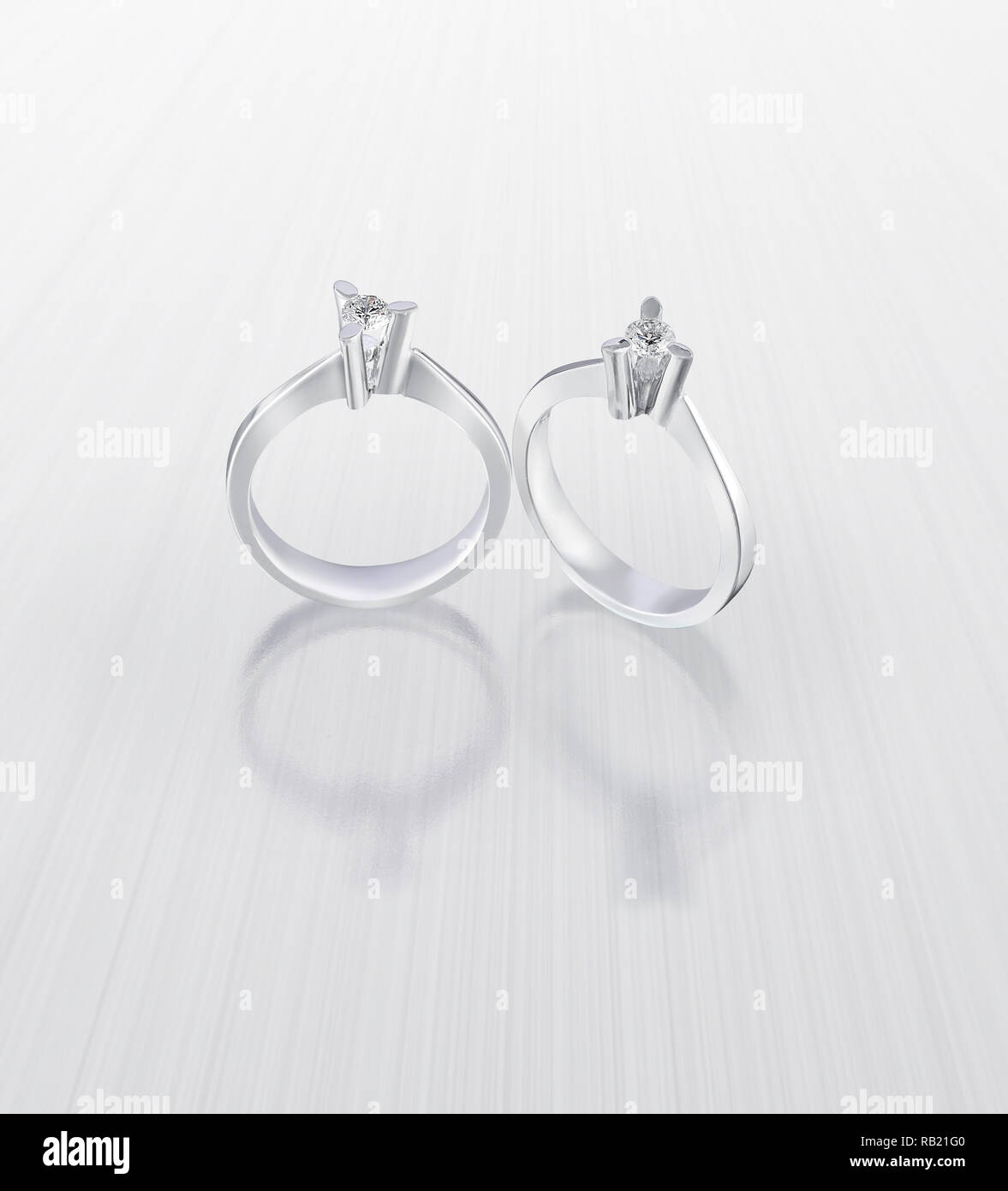 diamond rings different view Stock Photo - Alamy