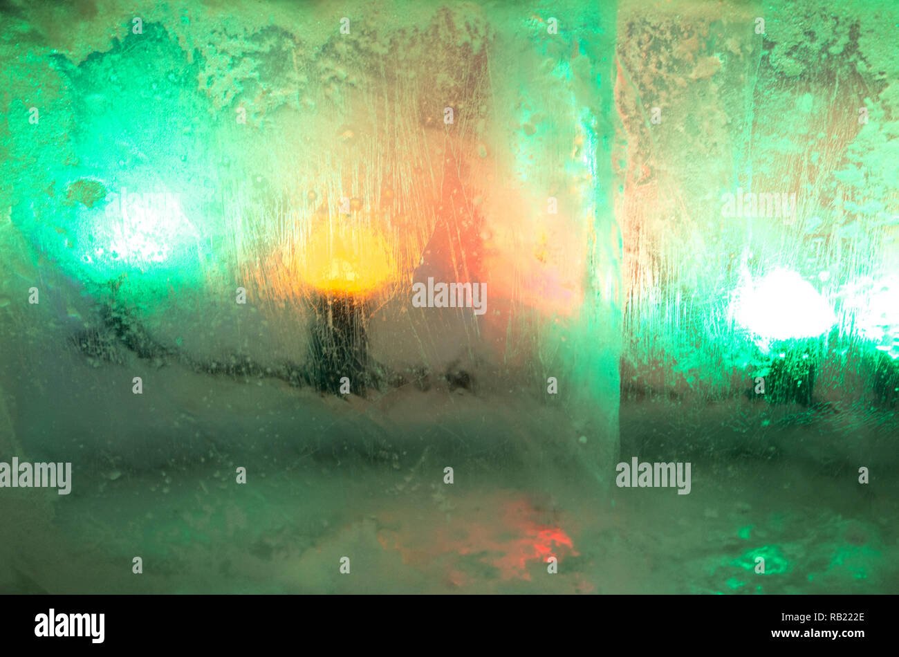 green glow of ice Stock Photo - Alamy