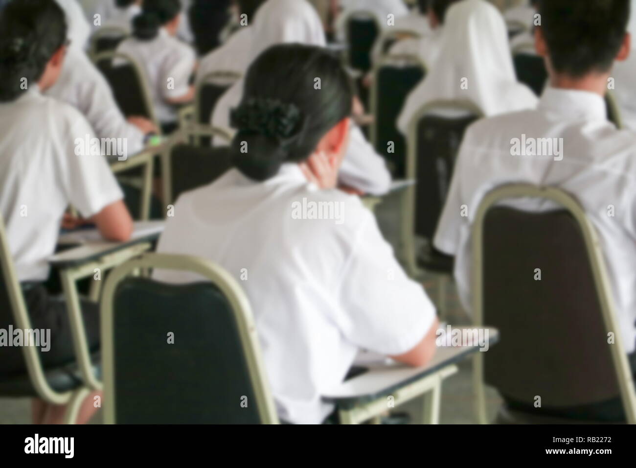 blurred of student in the lecture classroom Stock Photo - Alamy