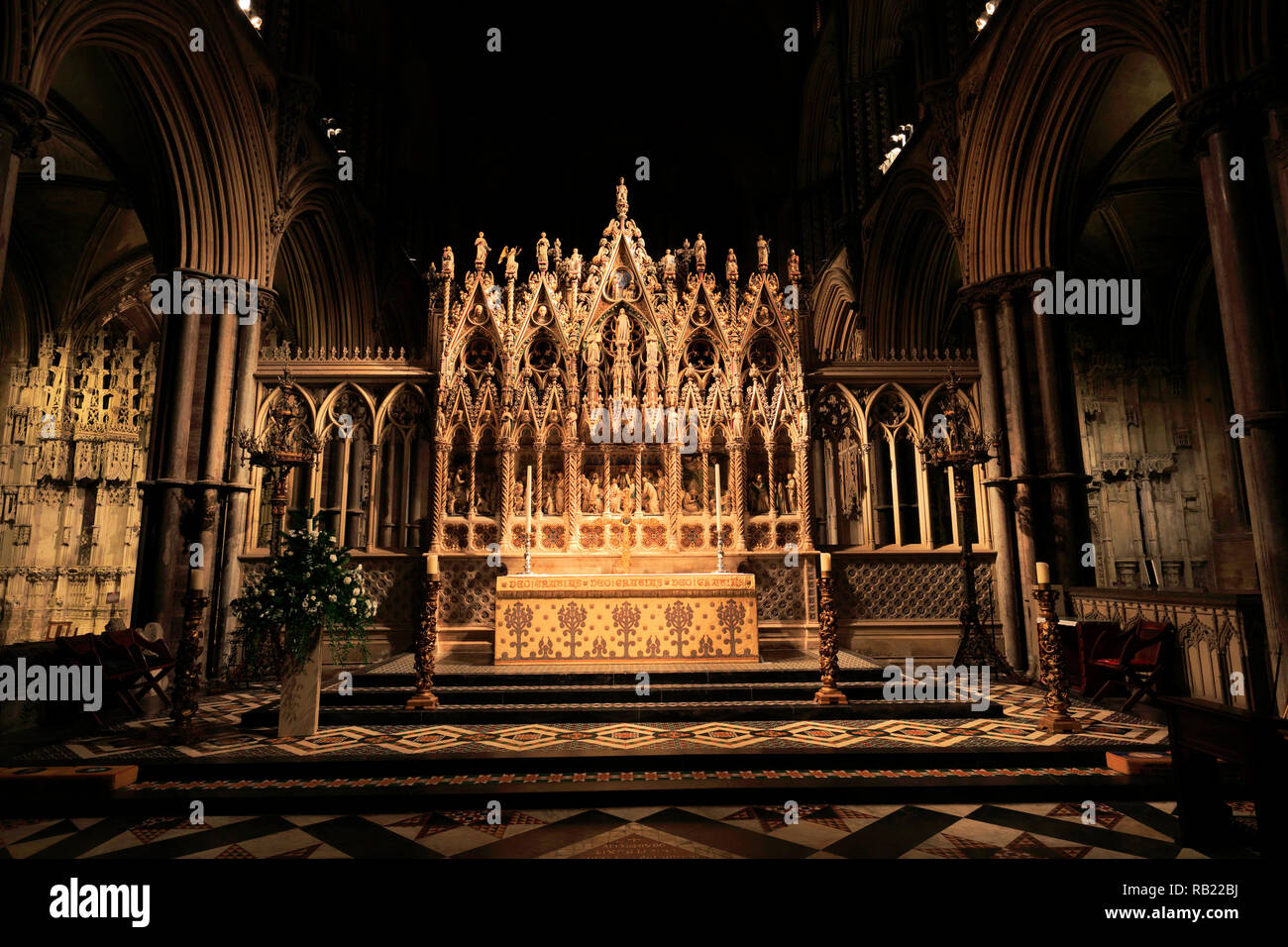 The interior of Ely Cathedral, Ely City, Cambridgeshire, England, UK ...