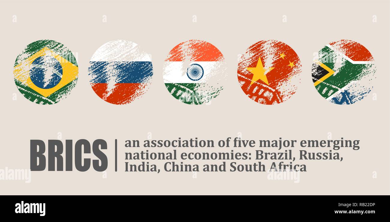 BRICS union members national flags Stock Vector Image & Art - Alamy