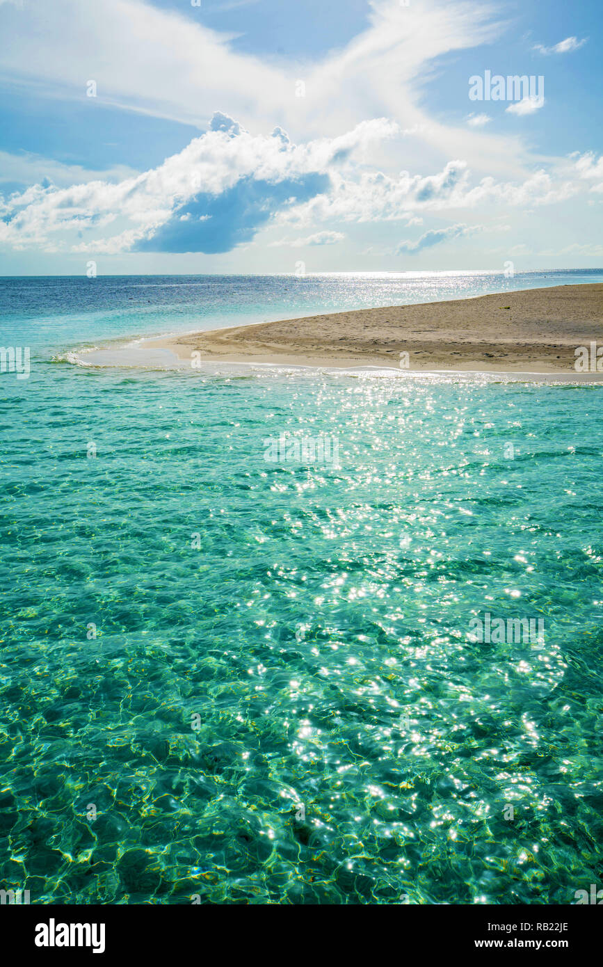 turquoise sea color and sand beach Stock Photo - Alamy