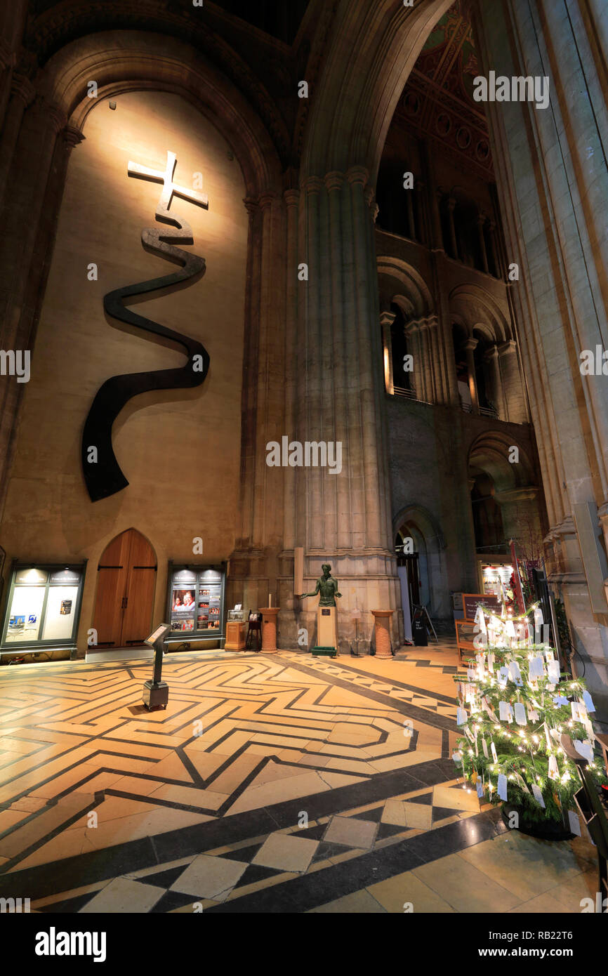 The interior of Ely Cathedral, Ely City, Cambridgeshire, England, UK ...