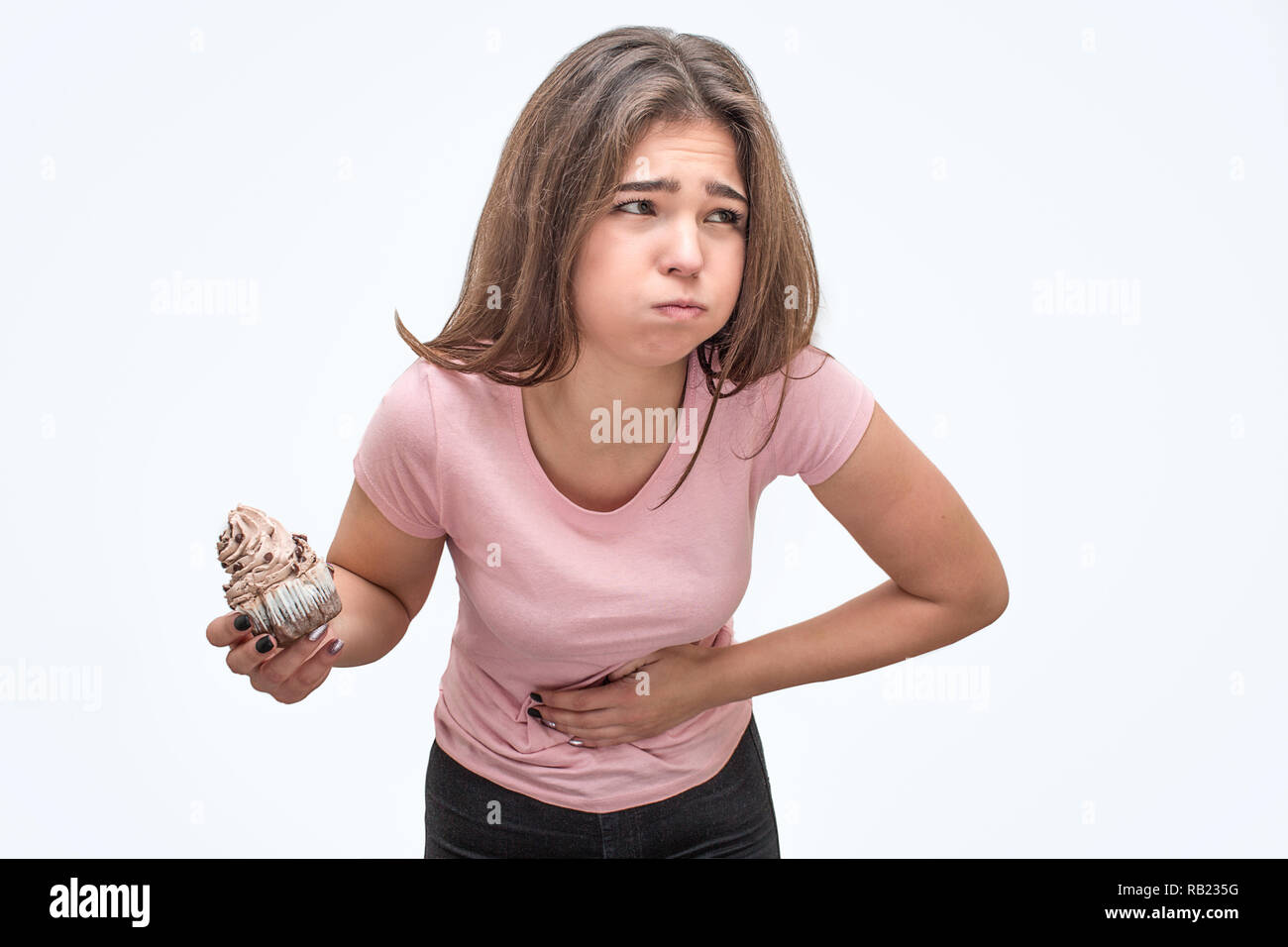 Cute Puke Emoticon On White Background Isolated Vecto