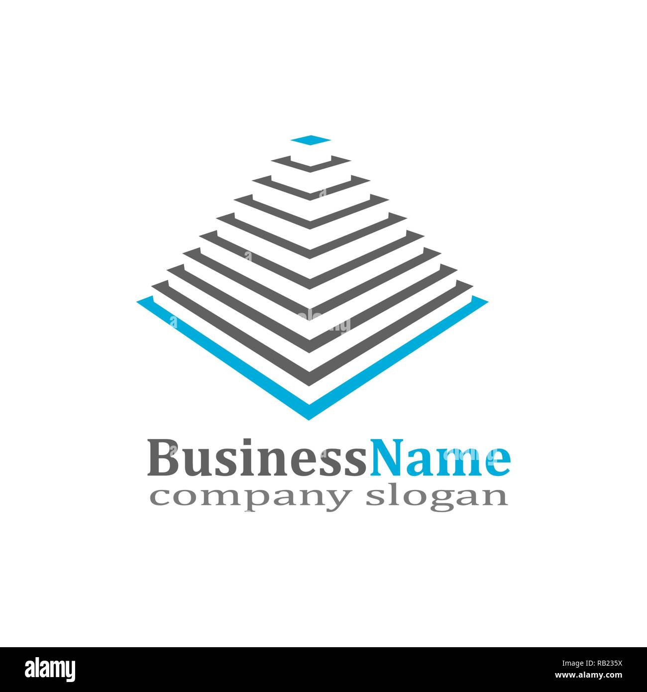 Pyramid Emblem Design Stock Vector Image & Art - Alamy