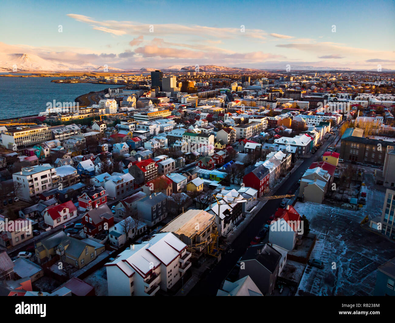 Iceland skyline hi-res stock photography and images - Alamy