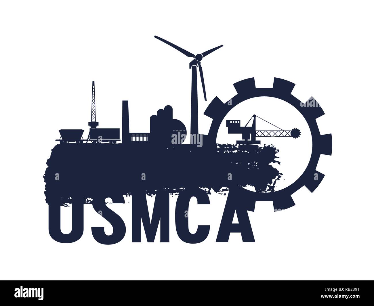 USMCA - United States Mexico Canada Agreement Stock Vector Image & Art ...