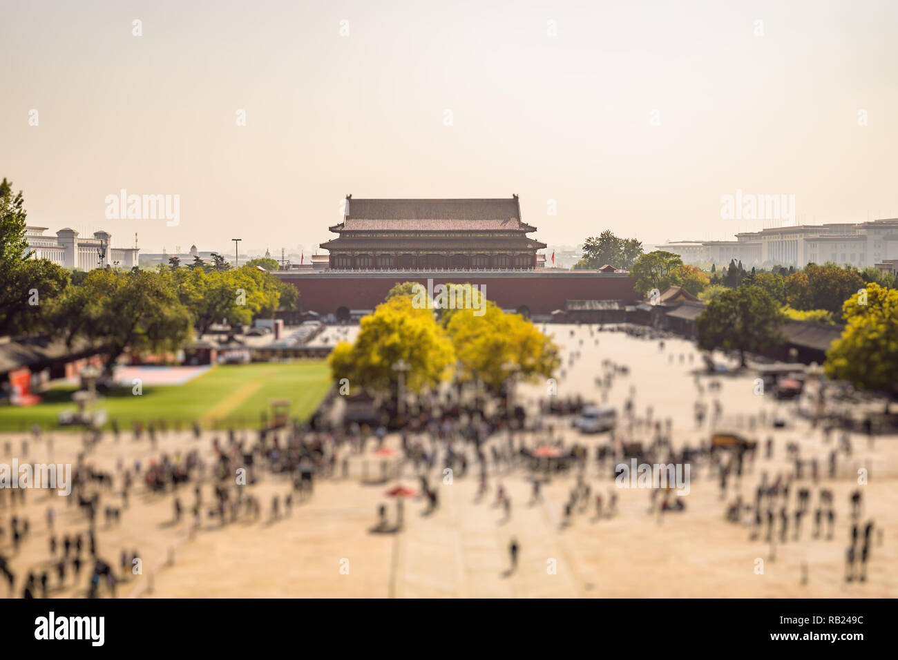 Ancient royal palaces of the Forbidden City in Beijing,China Stock ...