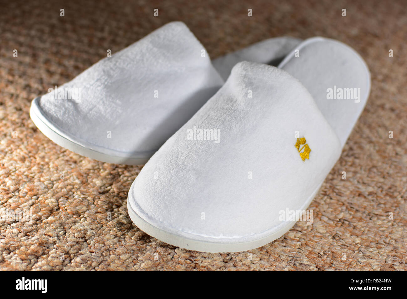 Posh hotel slippers hi-res stock photography and images - Alamy