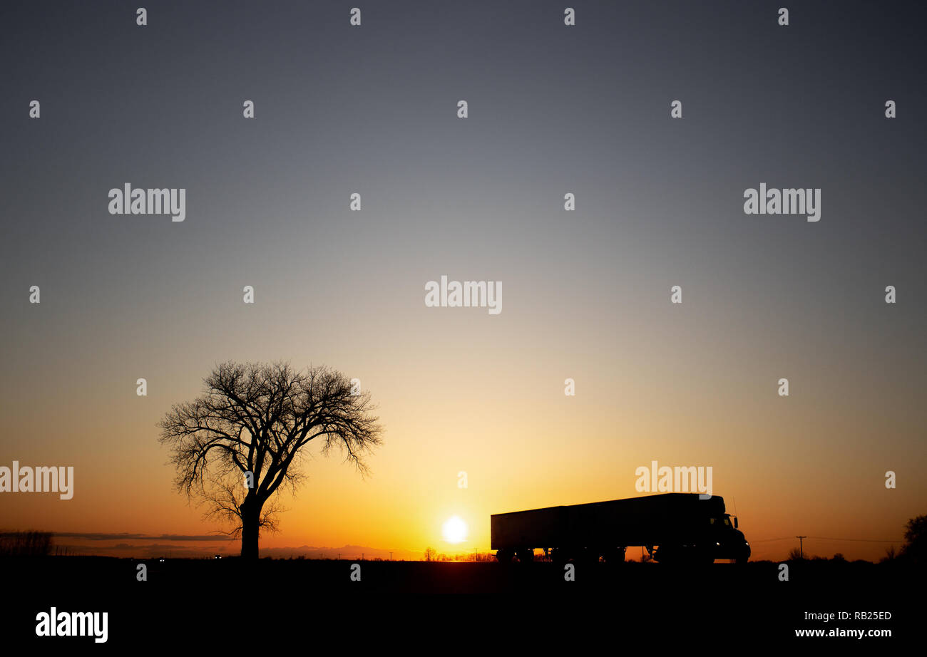 Truck sunset highway one sun hi-res stock photography and images - Alamy