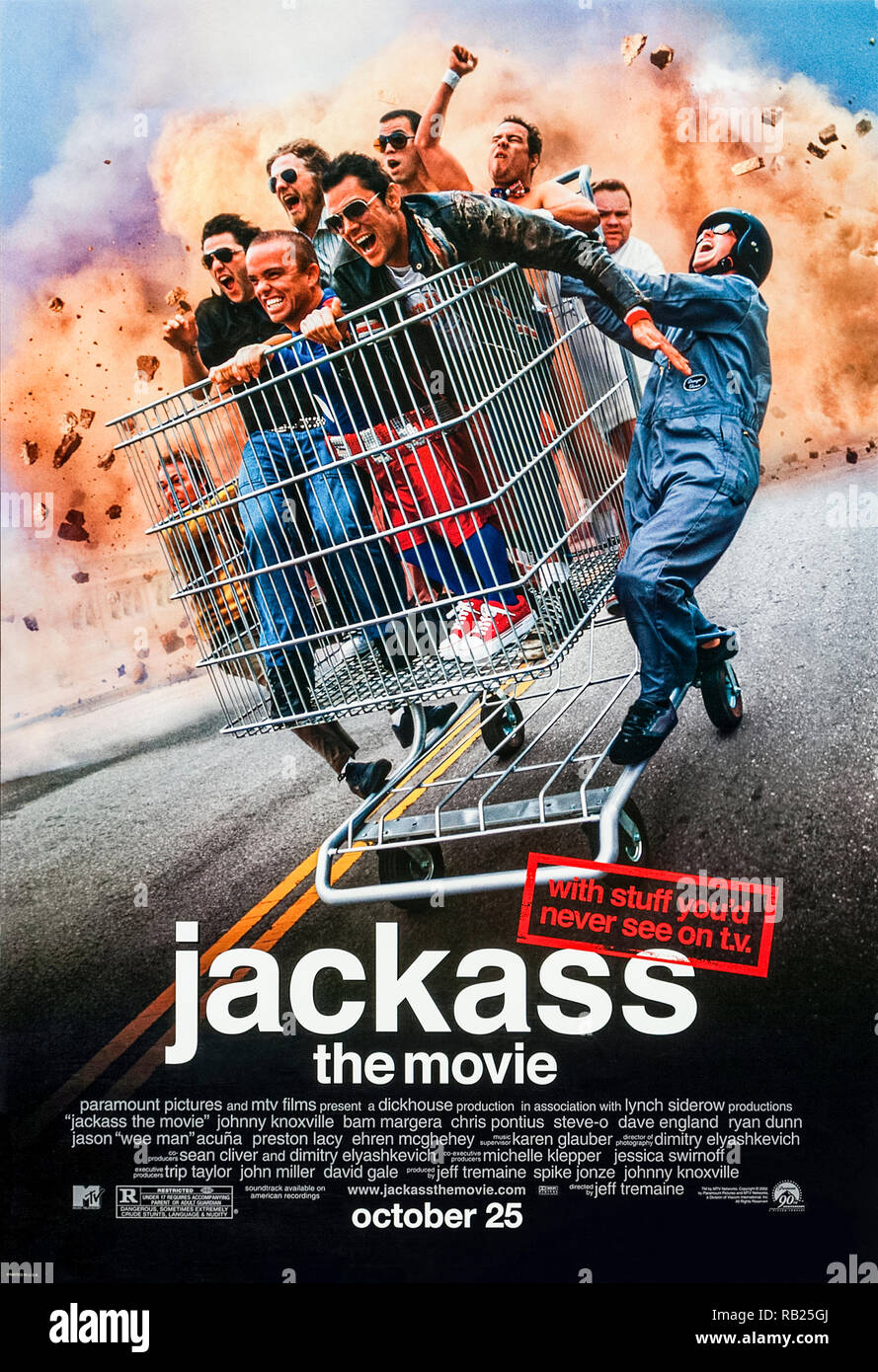 Jackass: The Movie (2002) directed by Jeff Tremaine and starring Johnny ...