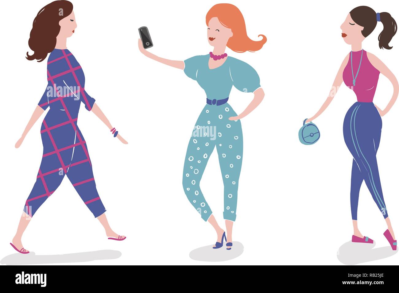 Walking pose Stock Vector Images - Alamy