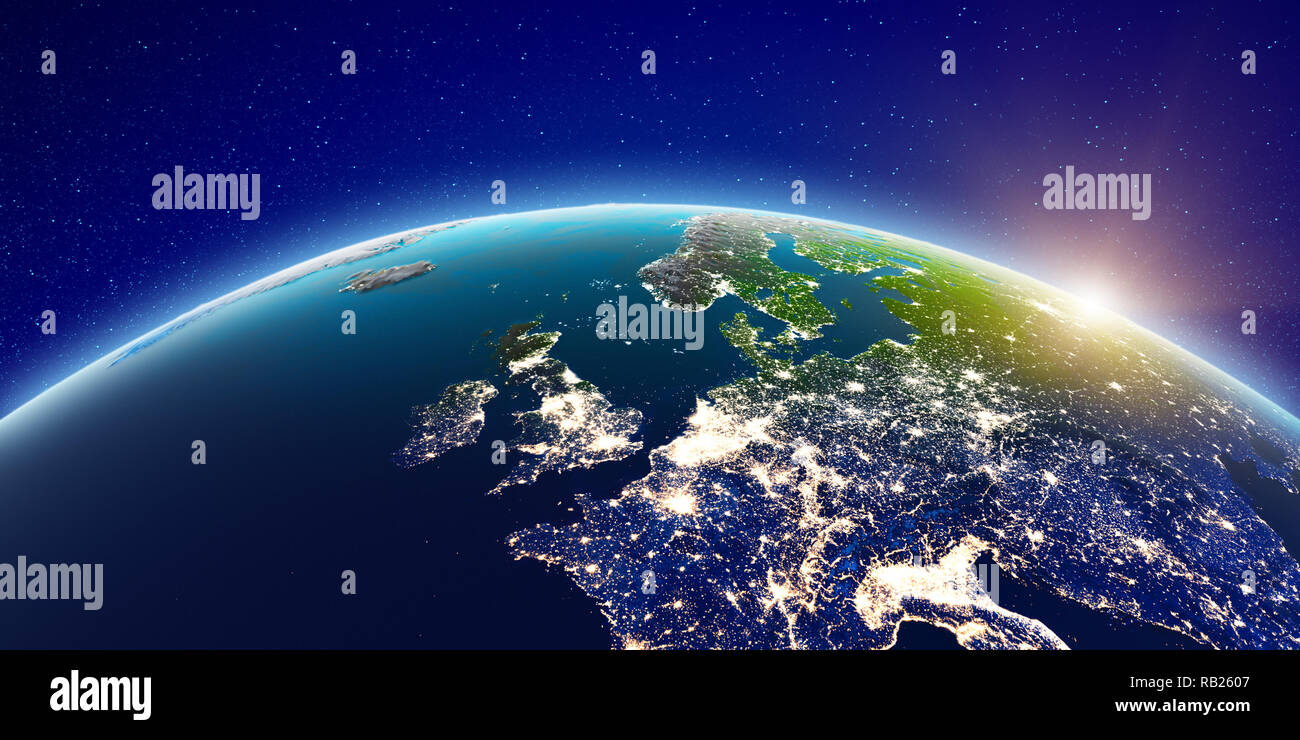 North europe map background hi-res stock photography and images - Alamy