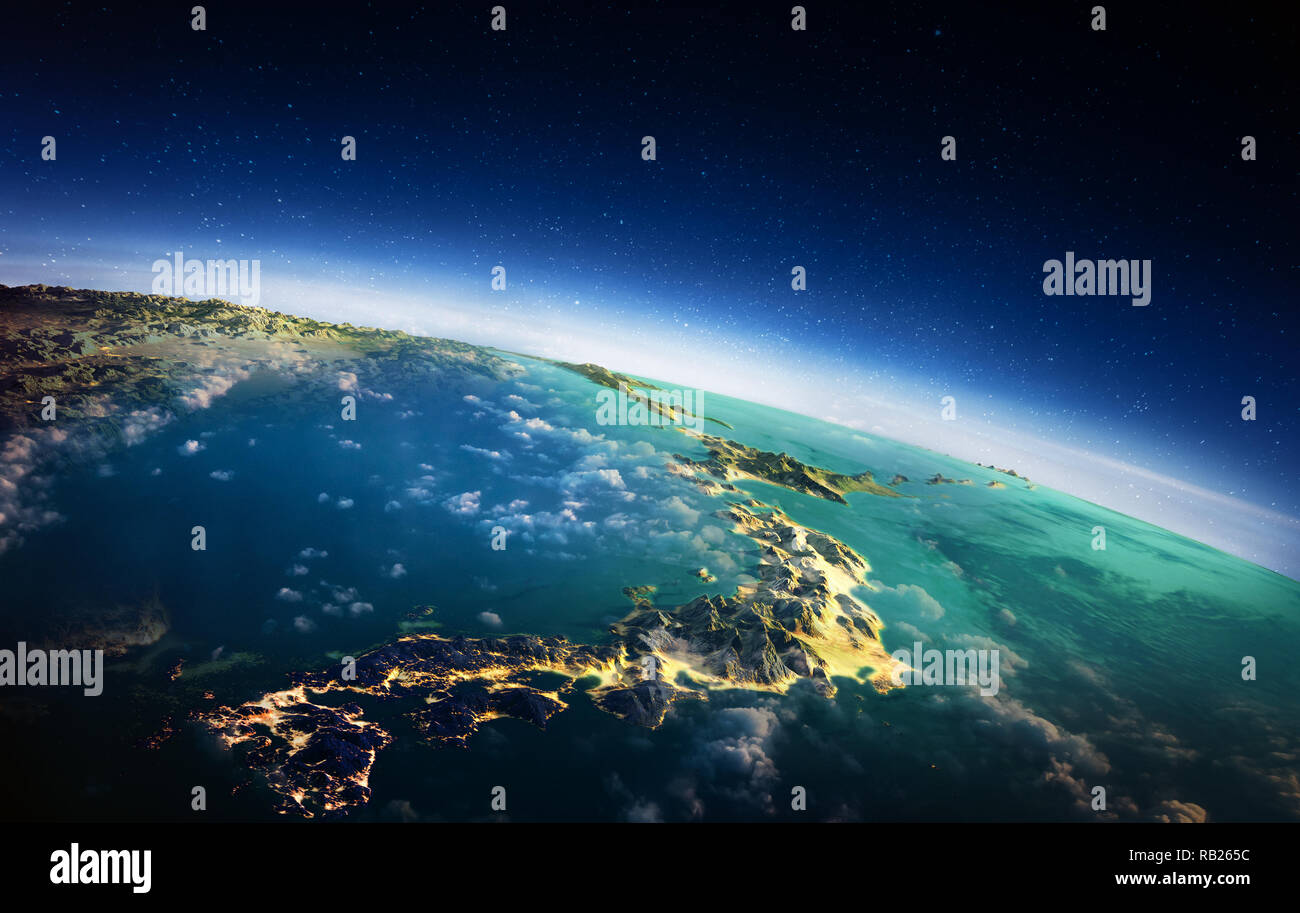 Japan from space Stock Photo - Alamy