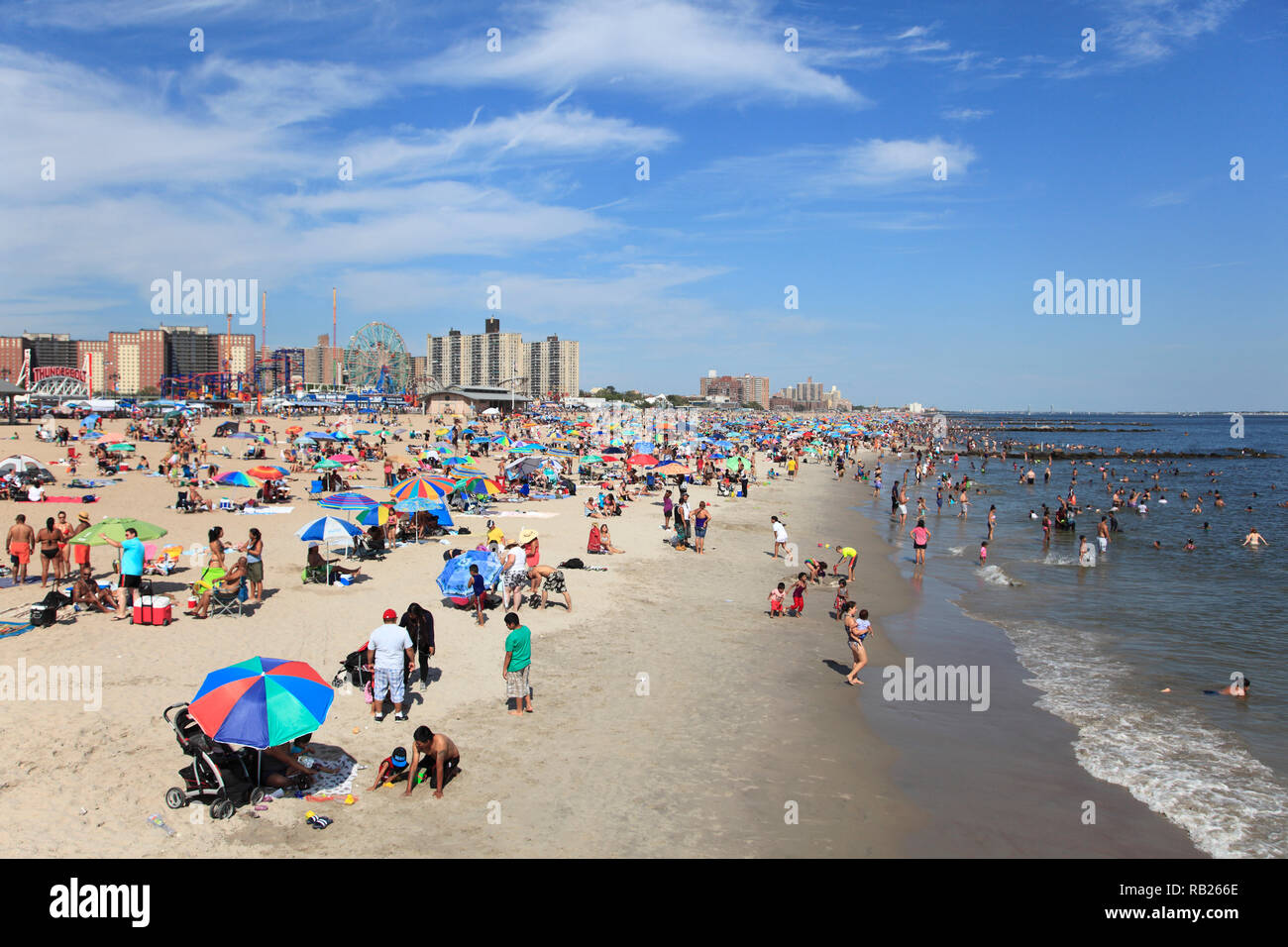 Beach, Coney Island, Brooklyn, New York City, New York, United States ...