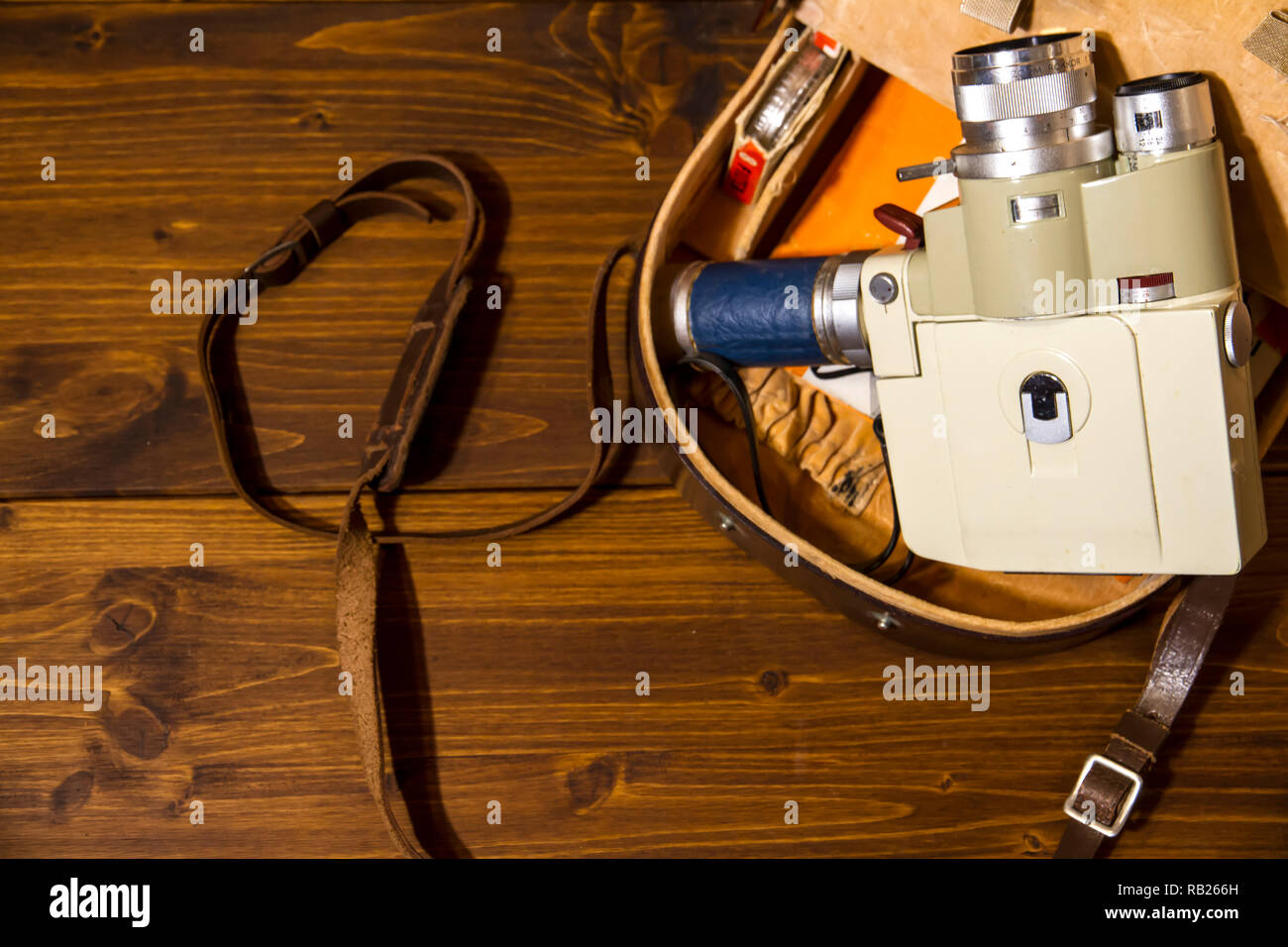 Vintage Super 8 cine camera from the 1960 Minolta Zoom 8 with his ...