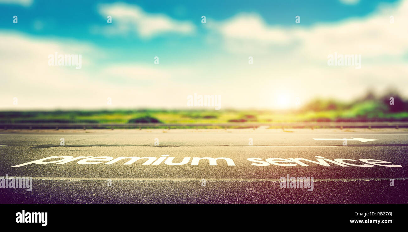 Premium service concept Stock Photo - Alamy