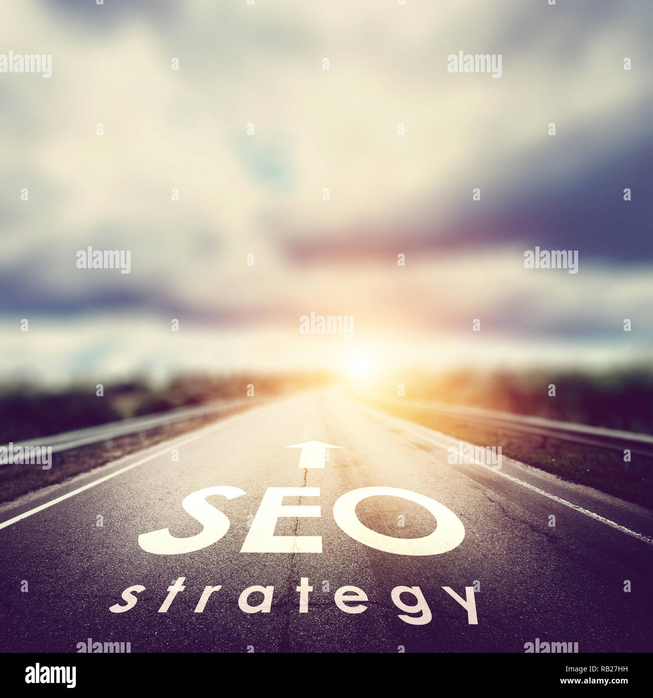 SEO strategy background Stock Photo - Alamy