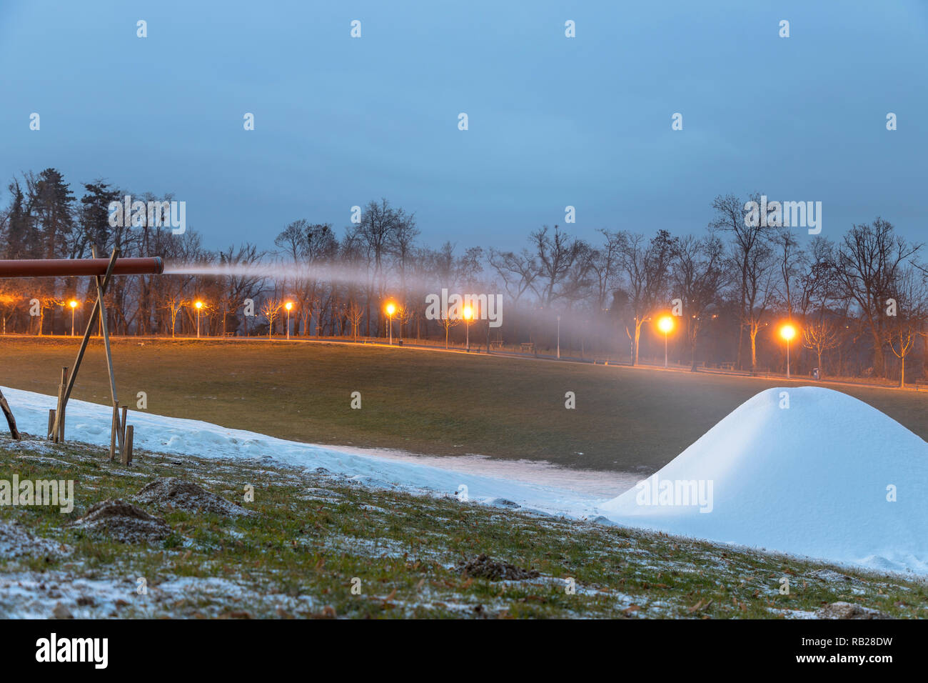 Artificial snow gun hi-res stock photography and images - Alamy