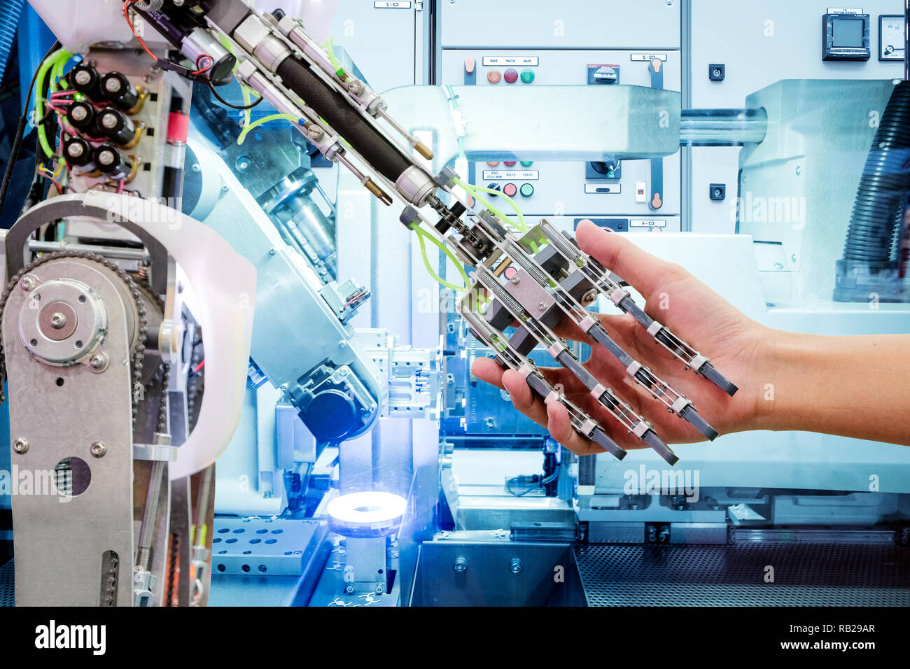 Artificial Intelligence handshake with humans on industrial robotics in ...