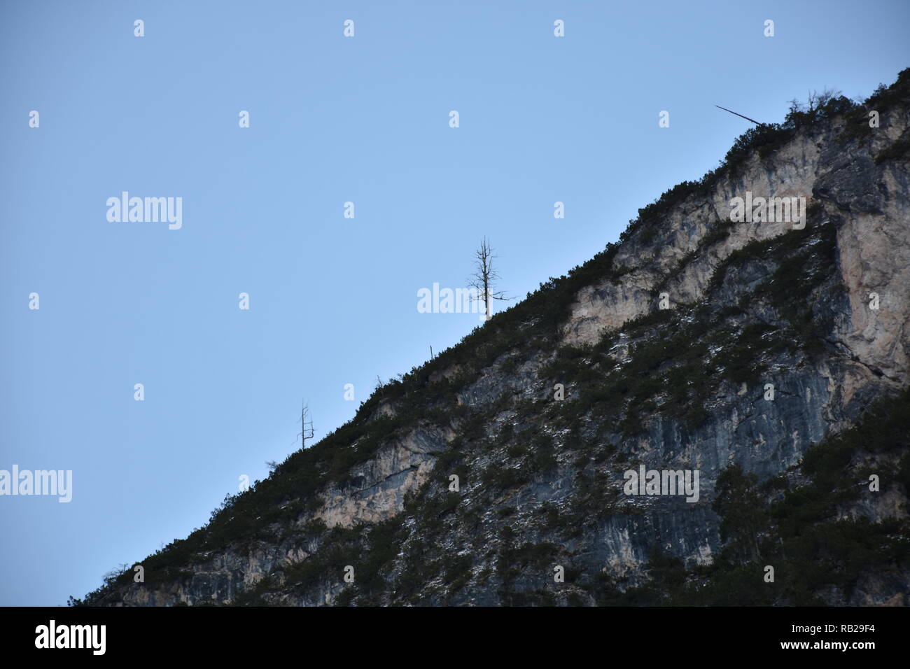 See, Pragser Wildsee, Zugefroren, Eisdecke, Pragser Tal, Südtirol ...