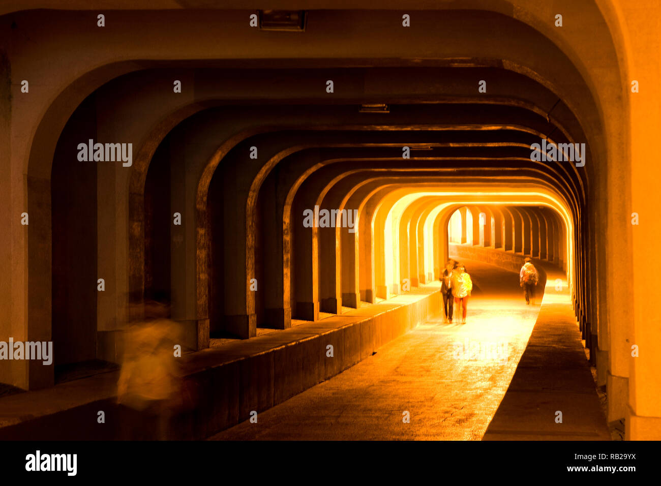 Undersea tunnel in Tongyeong-si, Gyeongsangnam-do, South Korea Stock ...