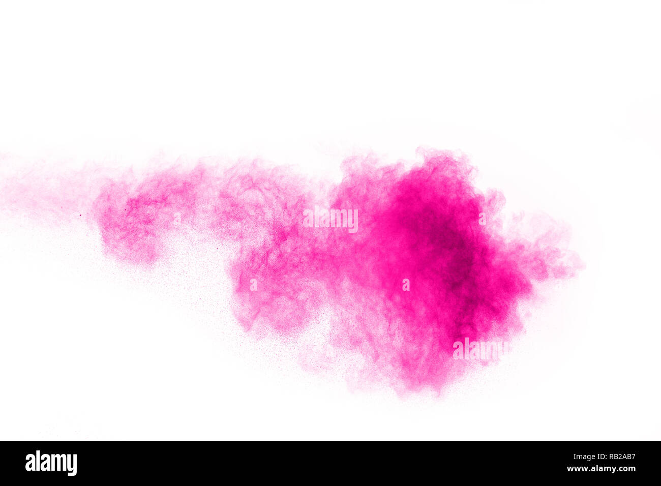 Multi color powder explosion on white background Stock Photo - Alamy