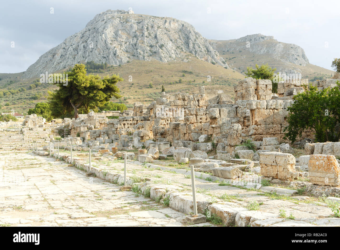 The historic ancient ruins of Corinth and Acrocorinth archaeological ...